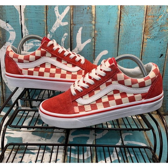 Vans | Shoes | Vans Off The Wall Red And White Checkered Sneakers Men ...
